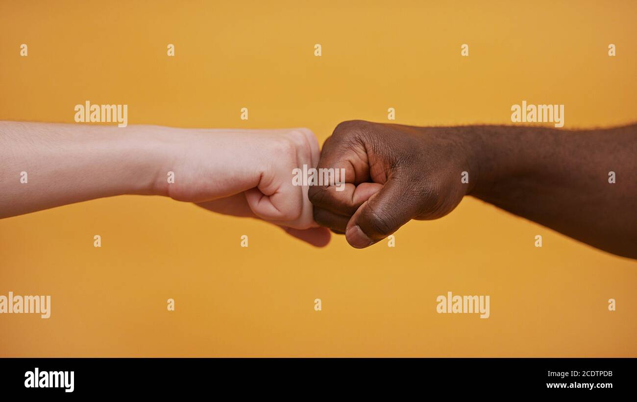 Fist to Fist - Black and White Hands - Partnership and Solidarity ...