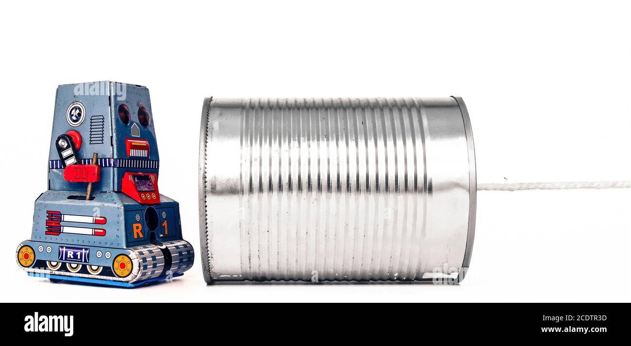 Robot call Cut Out Stock Images & Pictures - Alamy