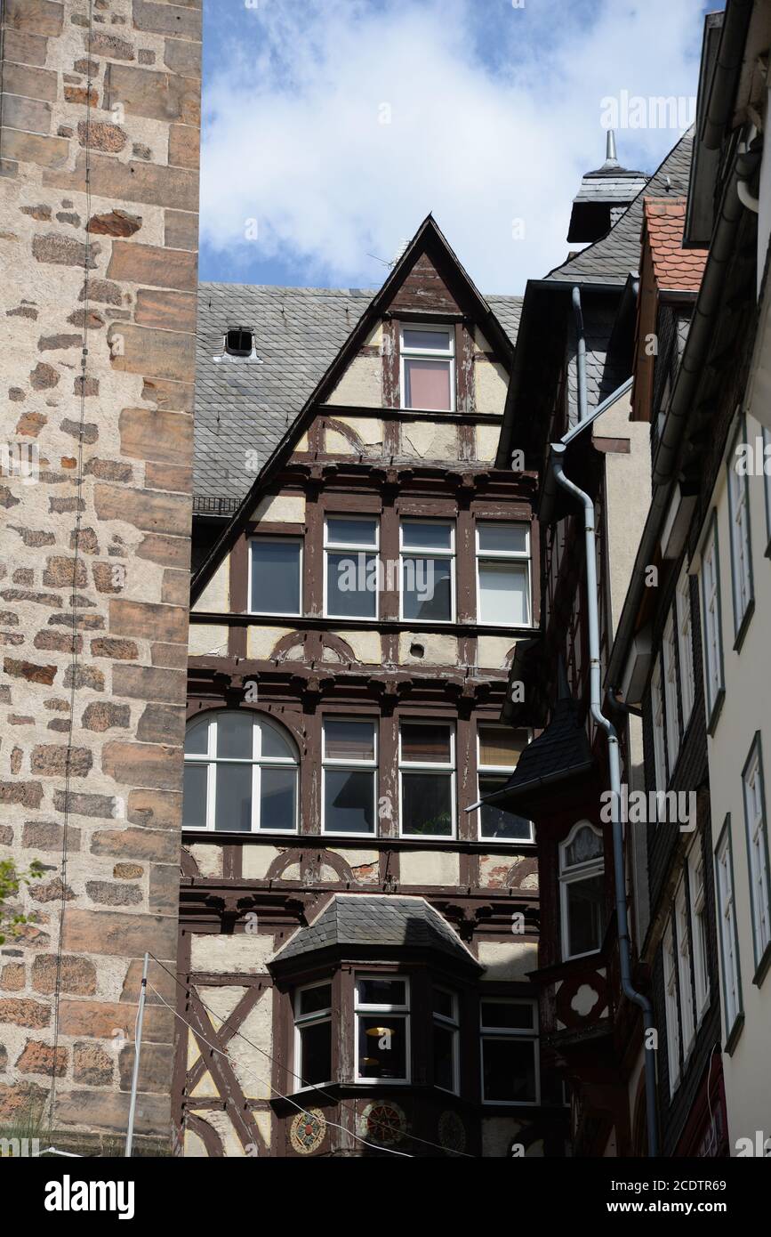 Old town of Marburg Stock Photo - Alamy