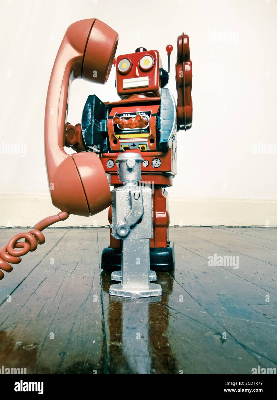 vintage robot phone Stock Photo - Alamy