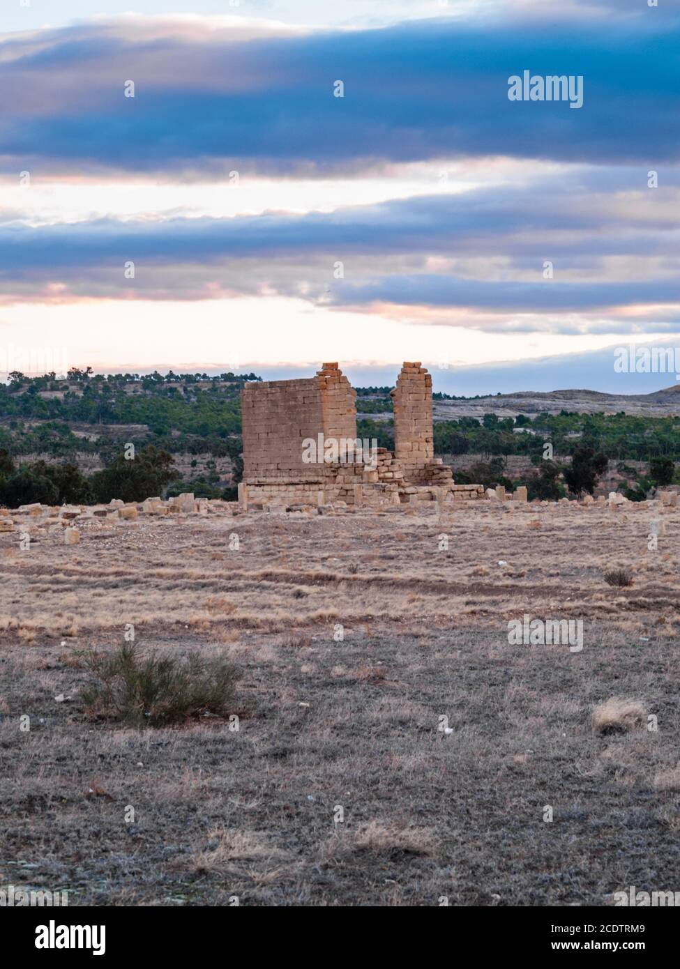 The archaeological site of Sbeitla is located in Sbeitla in Tunisia, in ...