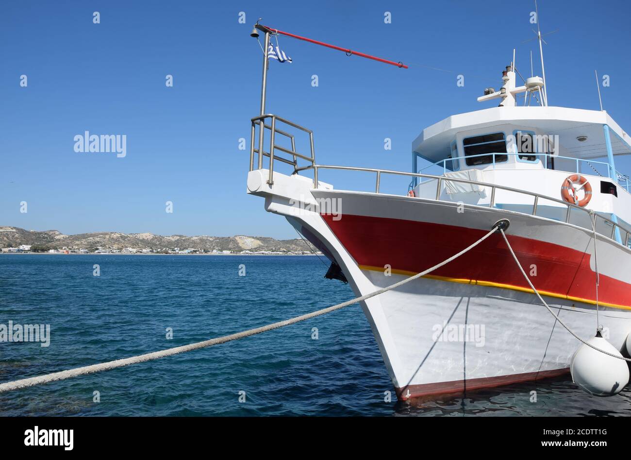 Port of Kamari, Kos Stock Photo - Alamy