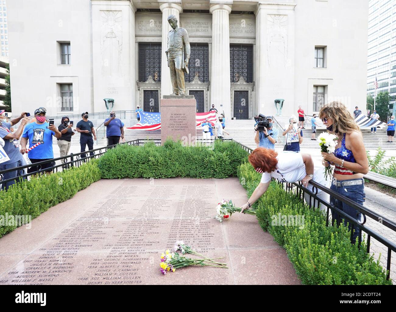 St. Louis, United States. 29th Aug, 2020. Ann Dorn, widow of former ...