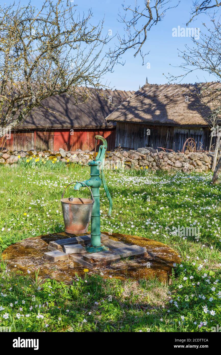 Water pump bucket hi-res stock photography and images - Alamy