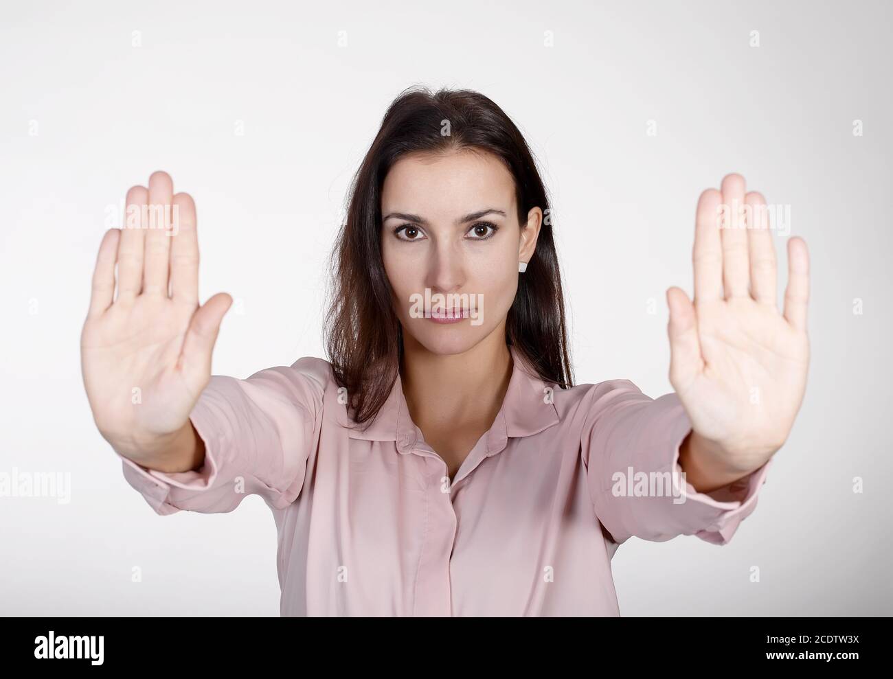 Hands stop hi-res stock photography and images - Alamy
