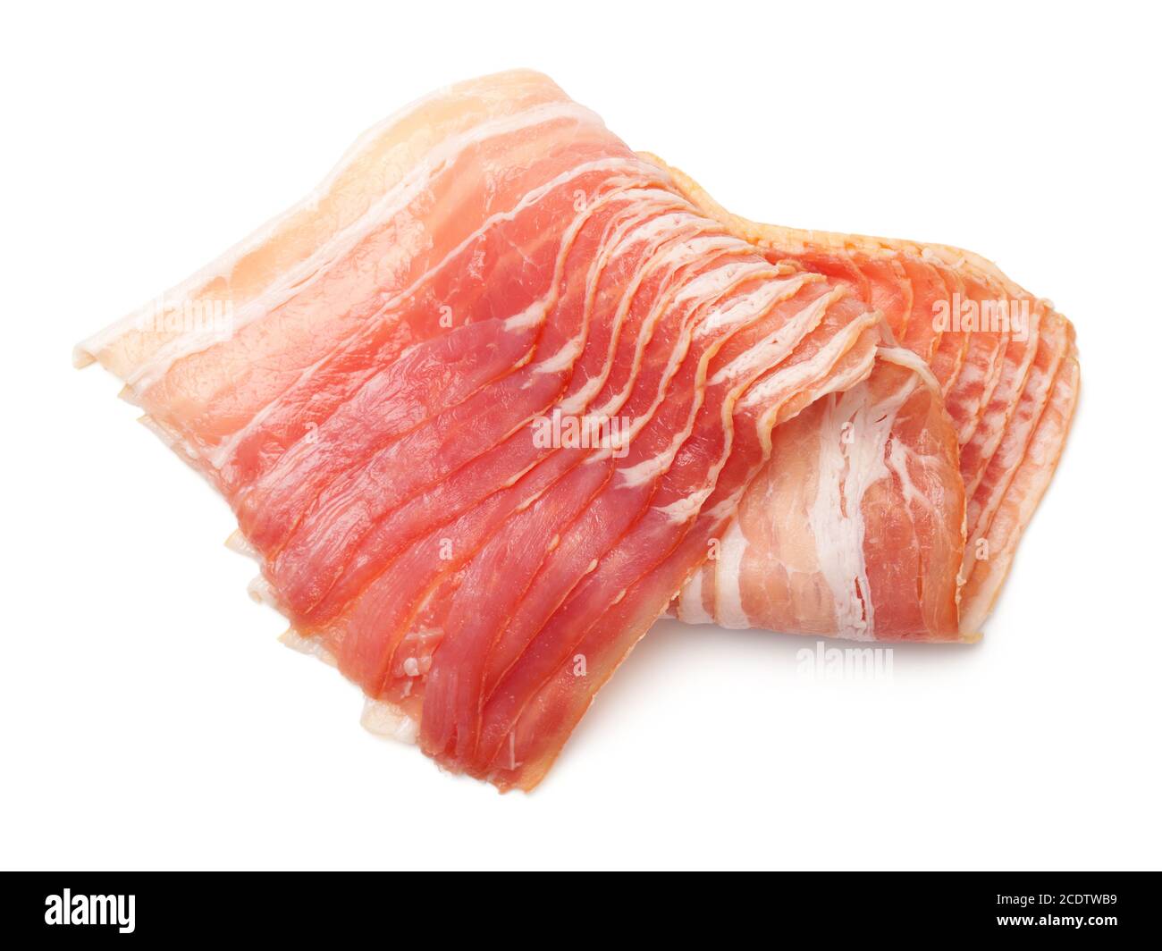 Raw, Smoked Bacon Isolated on White Background Stock Photo - Alamy Raw, Smoked Bacon Isolated on White Background Stock Photo - Alamy