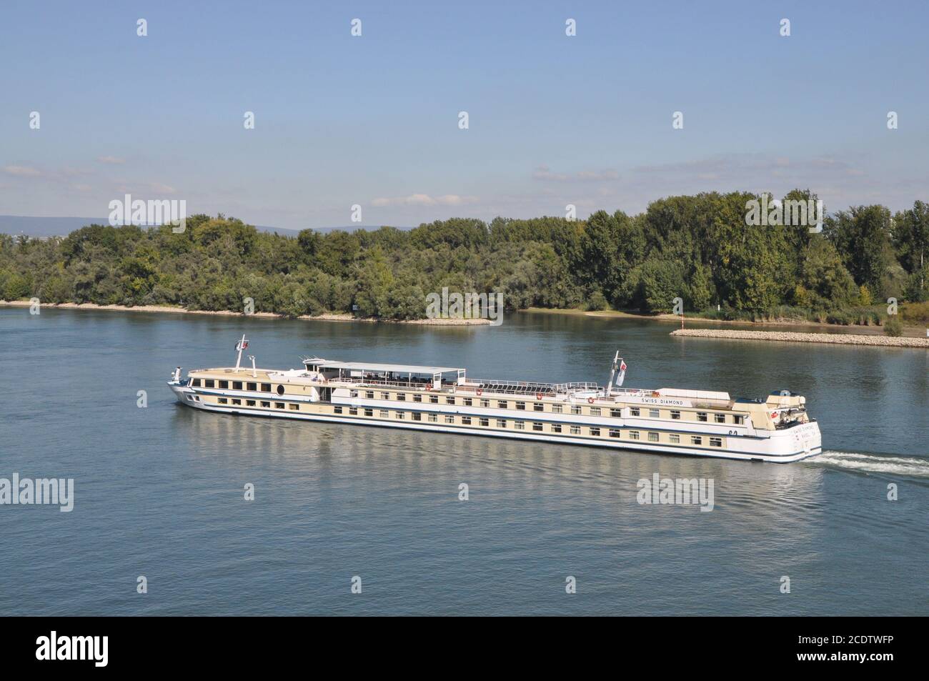 Cruise ship on the Rhine near Mainz Stock Photo - Alamy