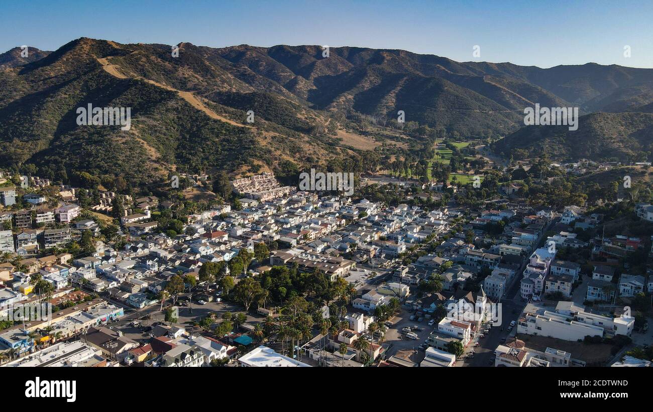 Aerial photo of Avalon, California Stock Photo - Alamy