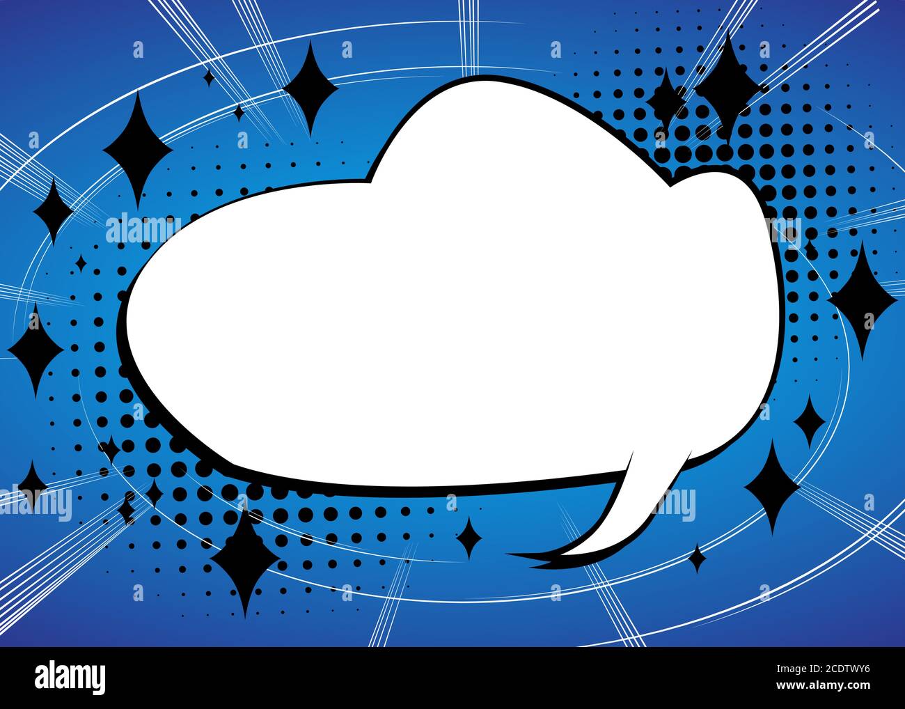 Cartoon blank speech bubble. Talk icon. Blank empty dialogue vector ...