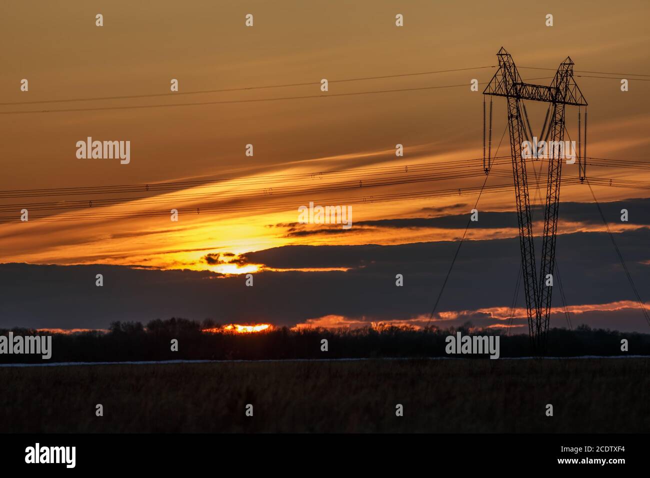Power line in hi-res stock photography and images - Alamy