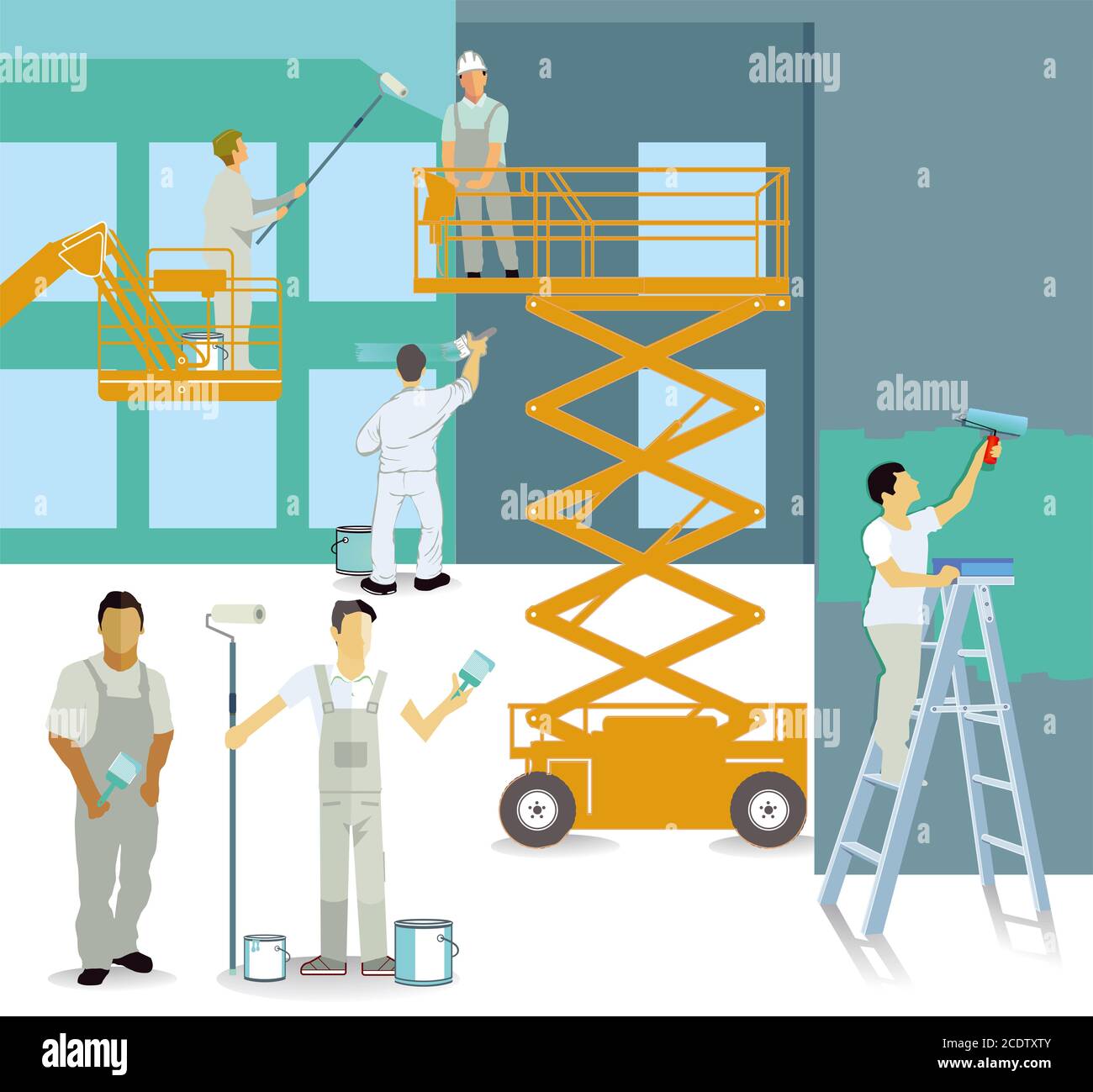 Construction painter hi-res stock photography and images - Alamy