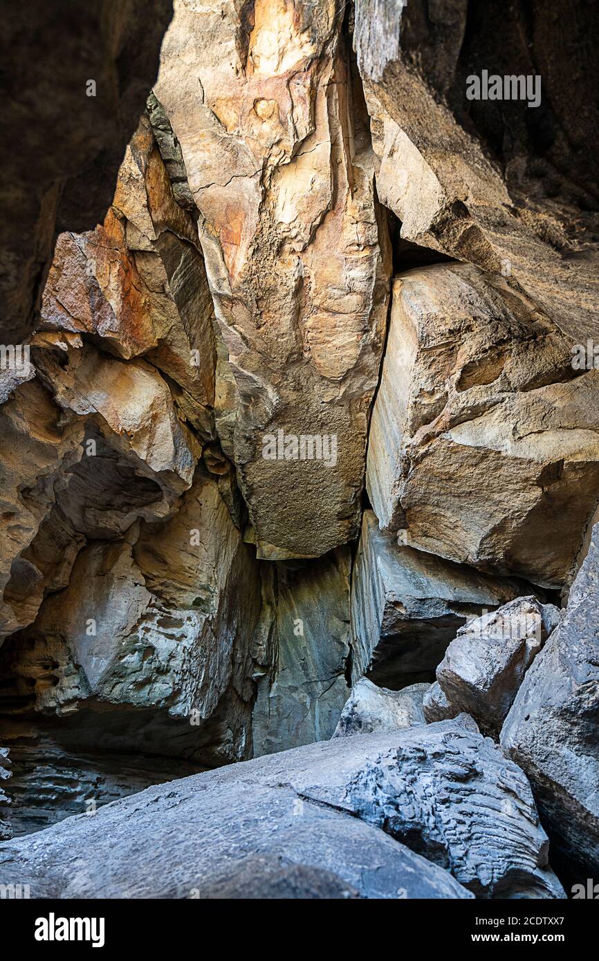 Two Story Cave, Cania Gorge National Park, Queensland, Australia Stock ...