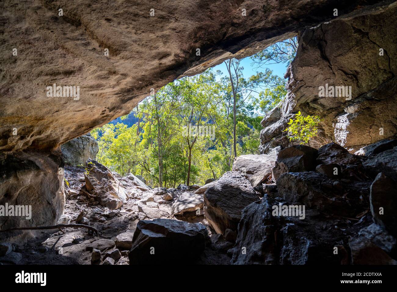 Two Story Cave, Cania Gorge National Park, Queensland, Australia Stock ...