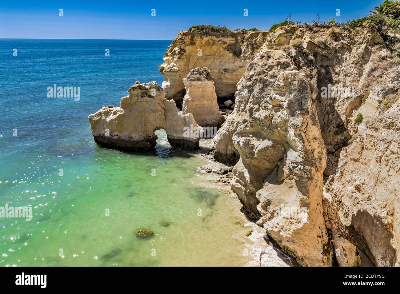 Portugal - Algarve - Cliffs of Praia do Vale do Olival Stock Photo - Alamy
