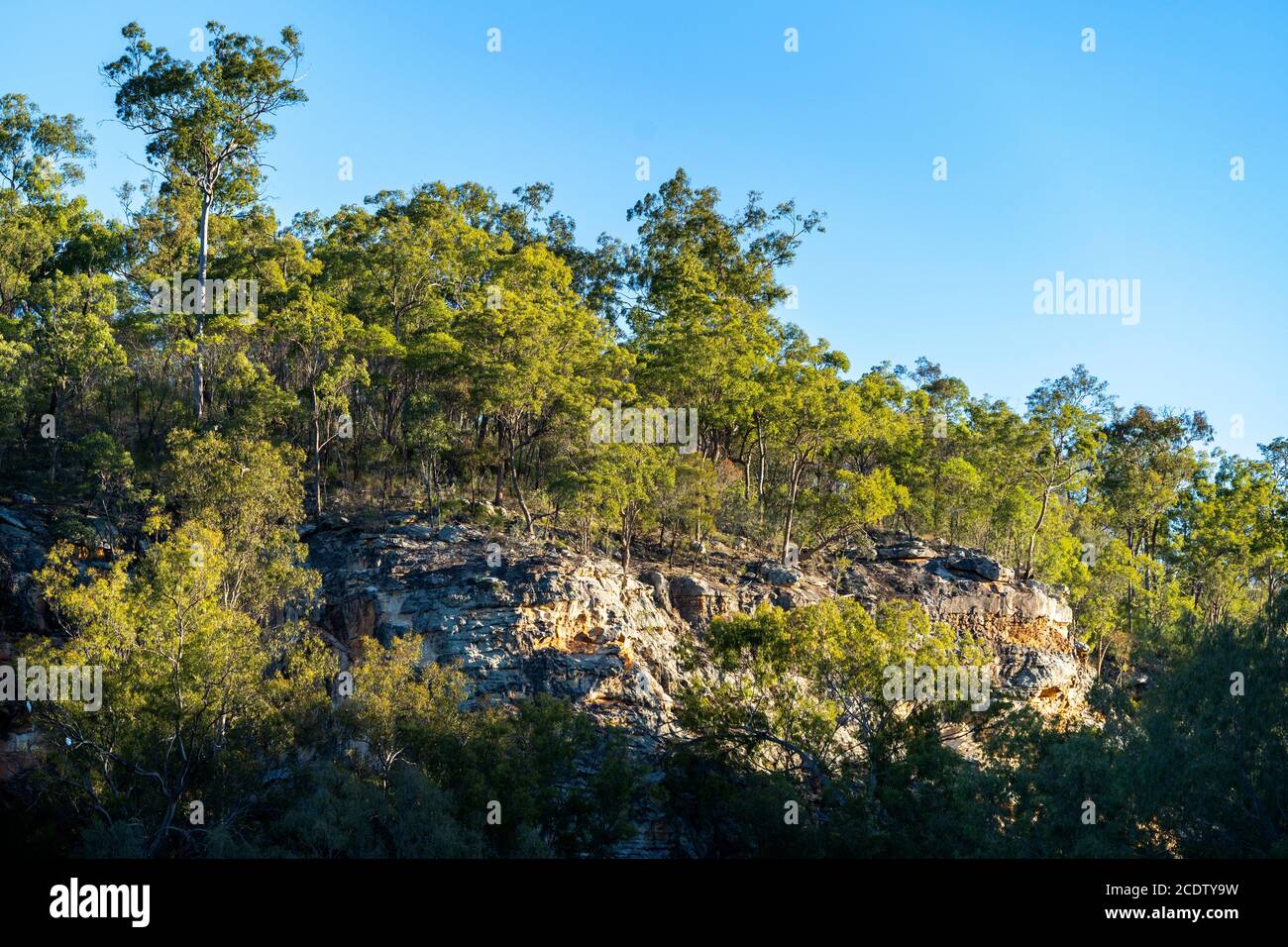 Sandstone cliffs at Cania Gorge National Park, Queensland, Australia ...