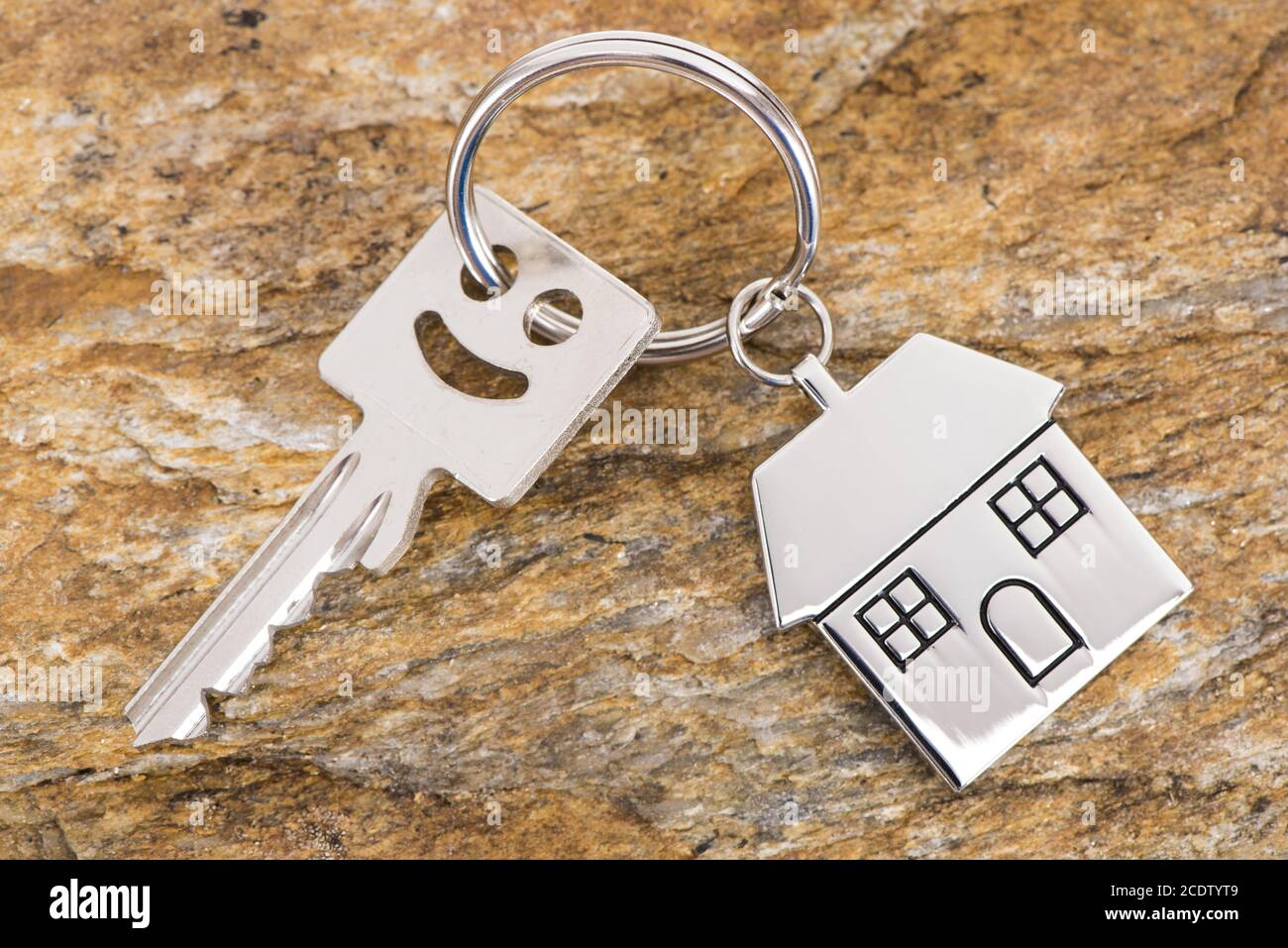 house key on ring Stock Photo - Alamy