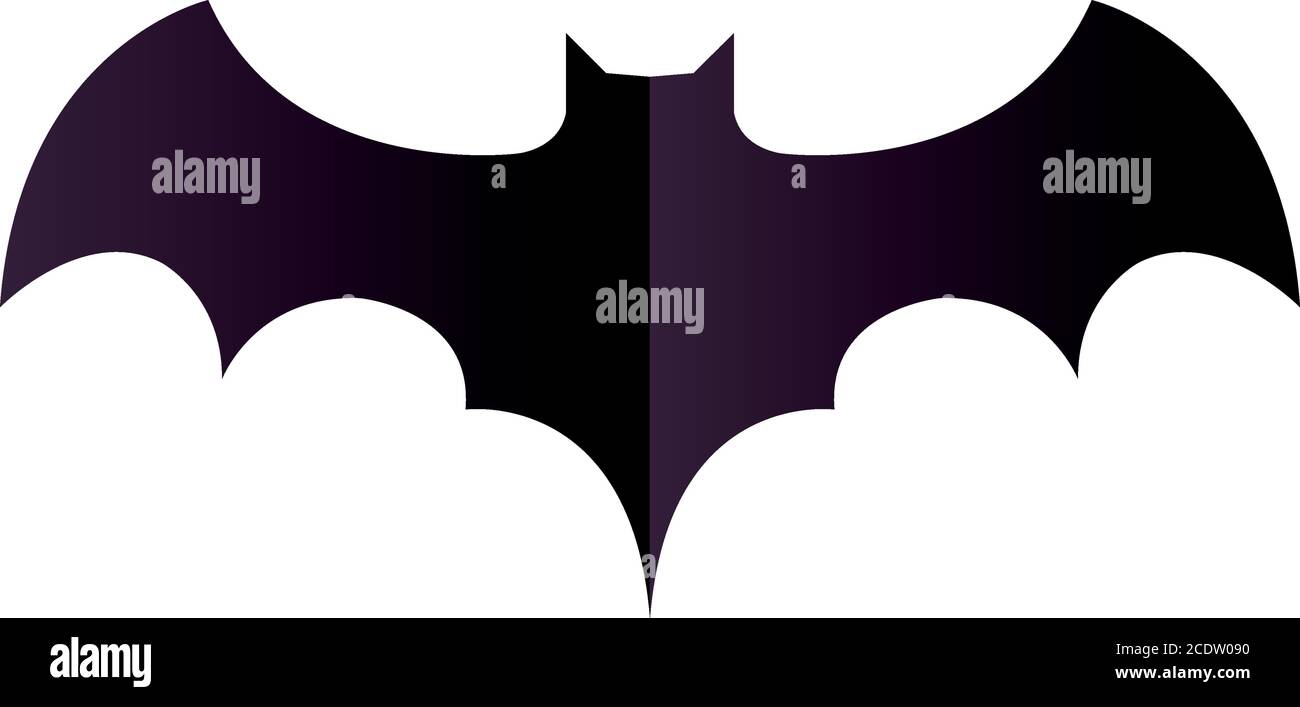 Halloween black bat vector design Stock Vector Image & Art - Alamy