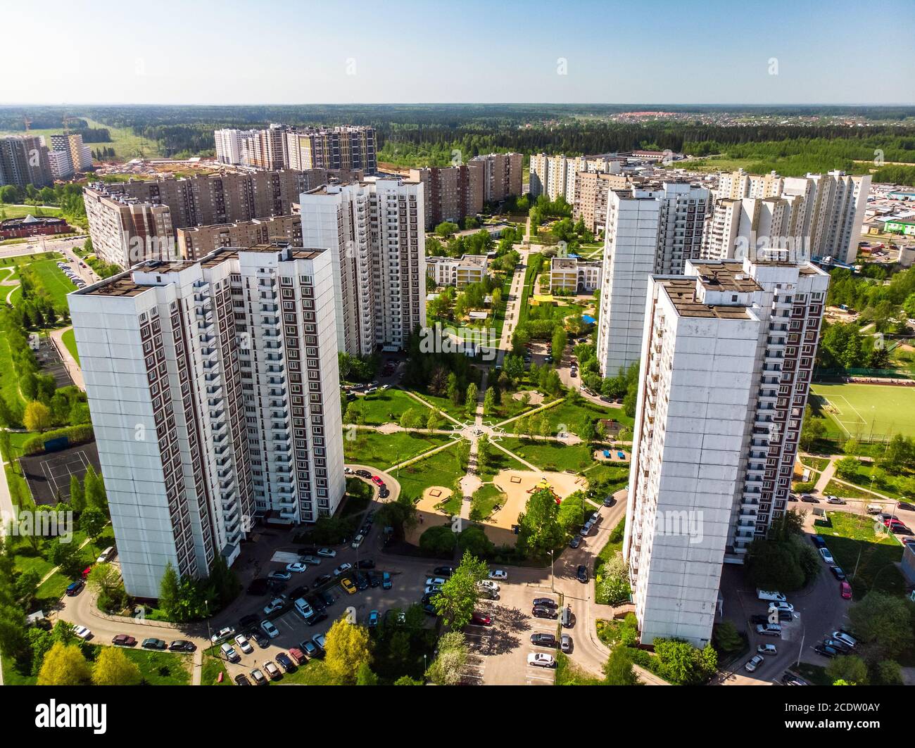 Moscow, Russia - View of city from above Stock Photo - Alamy