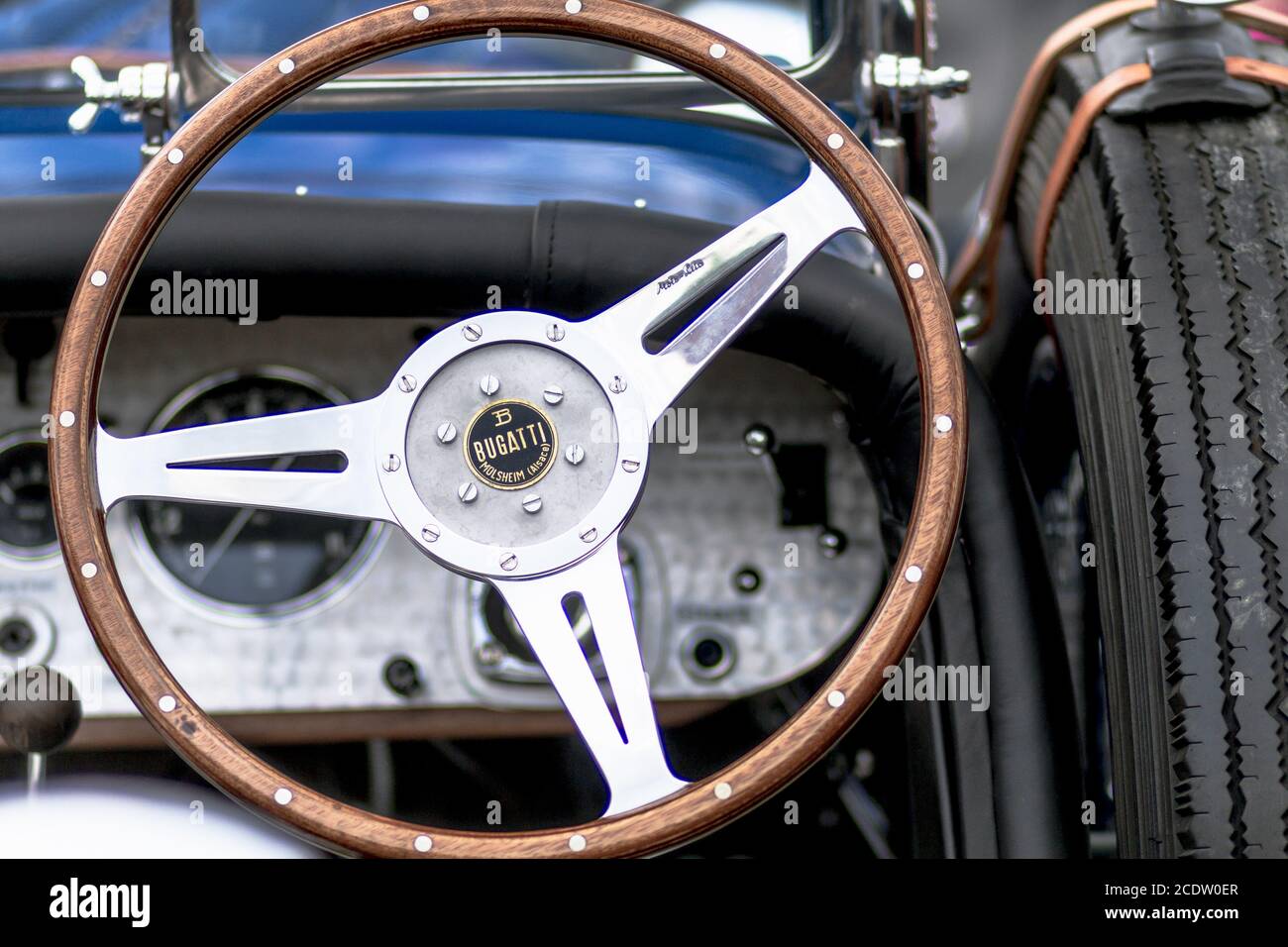 Bugatti 40 Cafe Racer Yom 1926, 1496 cc, 48 hp, 120 km/h,close-up of ...
