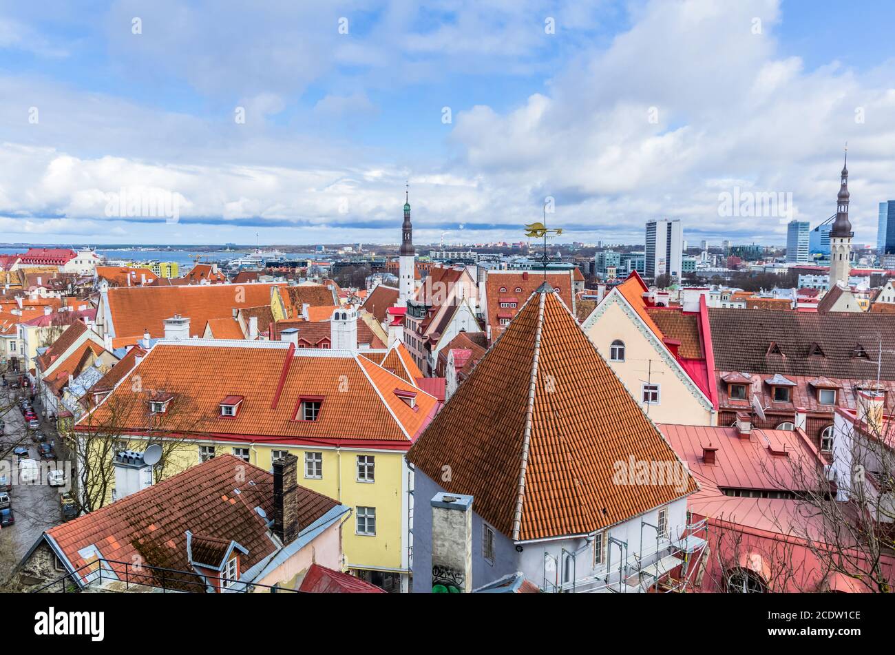 Old town top view hi-res stock photography and images - Alamy