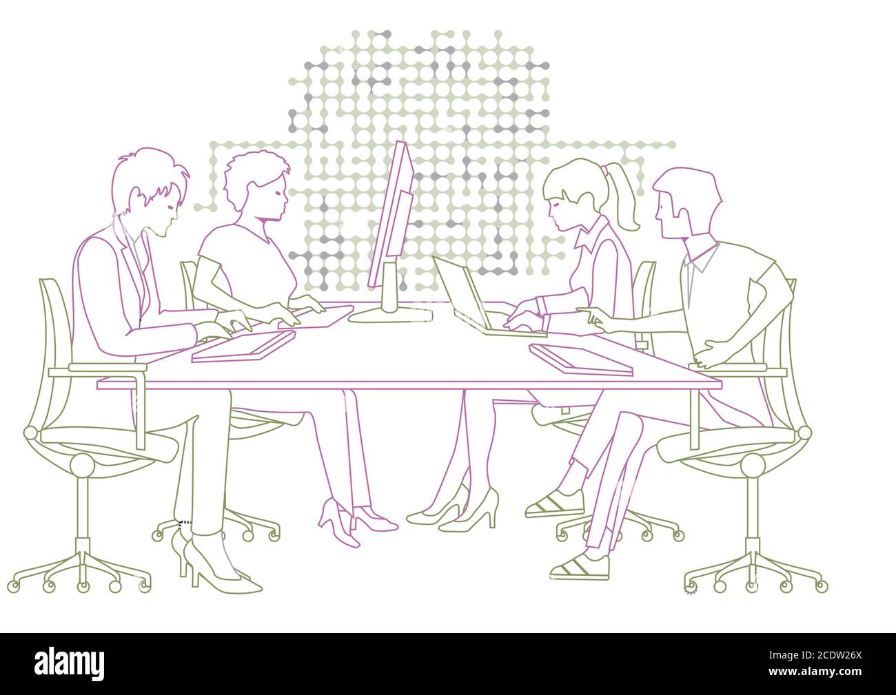 Connection and networks illustration Stock Photo - Alamy