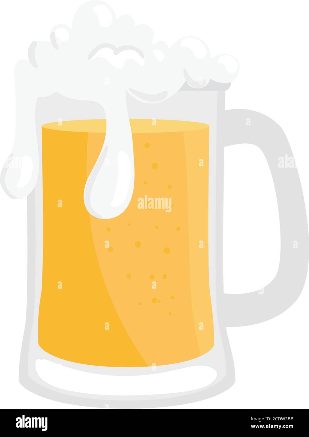Isolated beer glass vector design Stock Vector Image & Art - Alamy