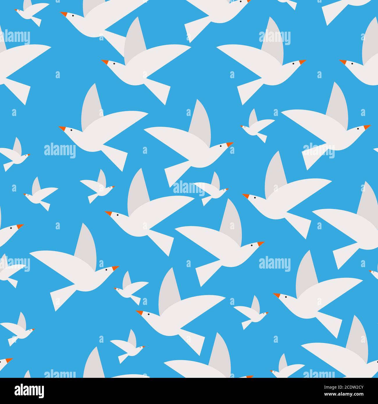 Flying birds pattern Stock Vector Images - Alamy