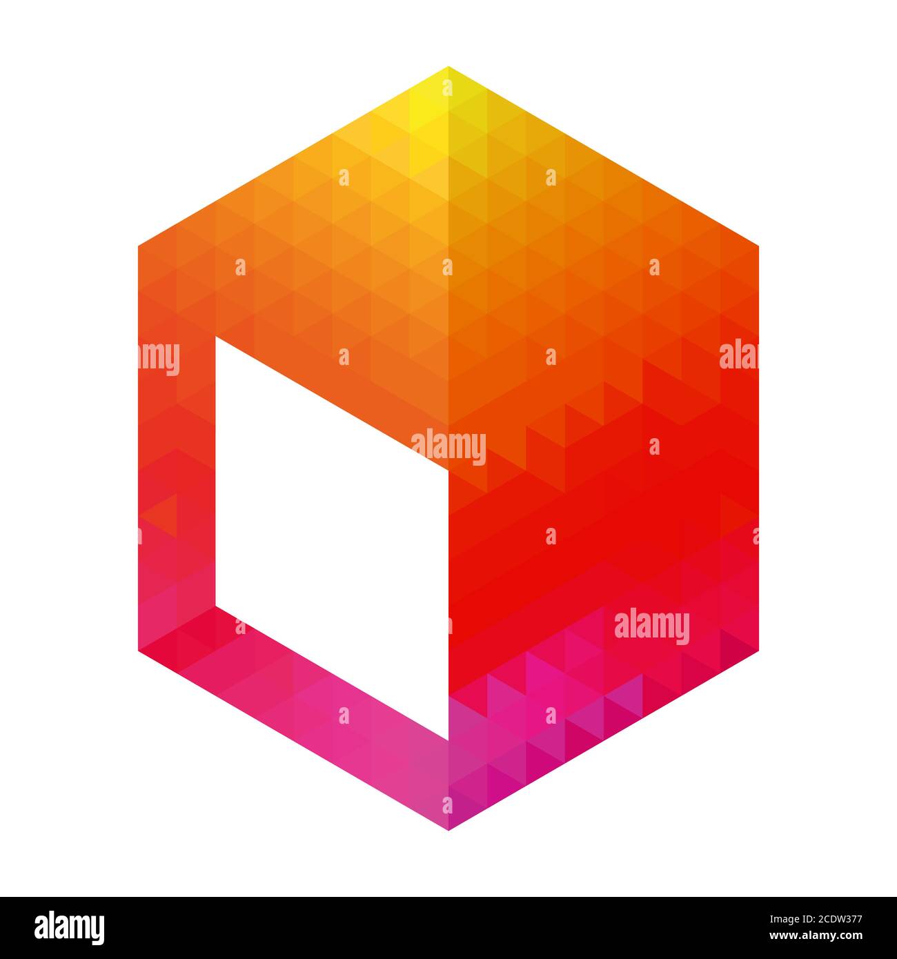 Colorfull cube background illustration Stock Photo - Alamy