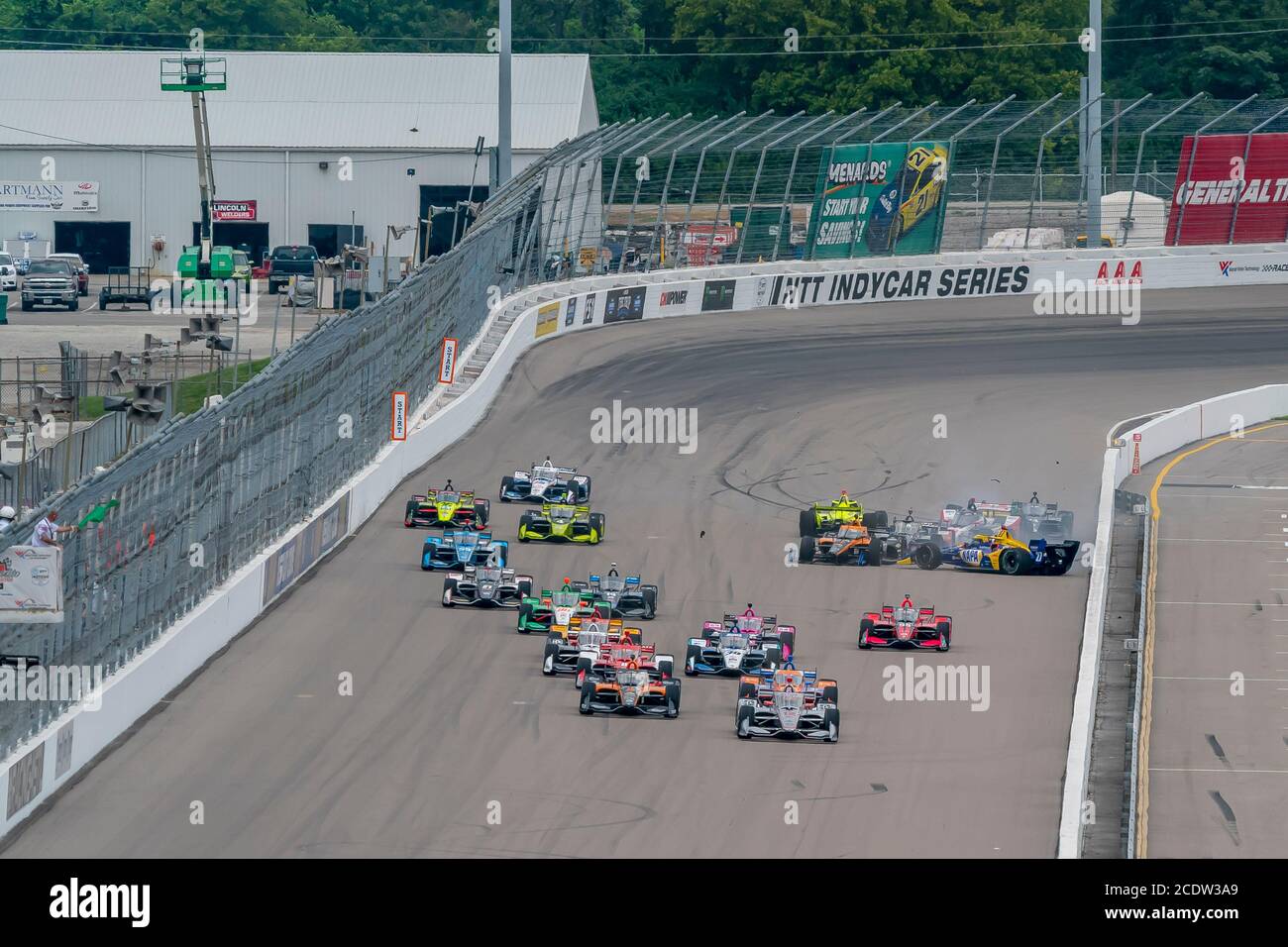 Madison, Illinois, USA. 29th Aug, 2020. ALEXANDER ROSSI (27) of the ...