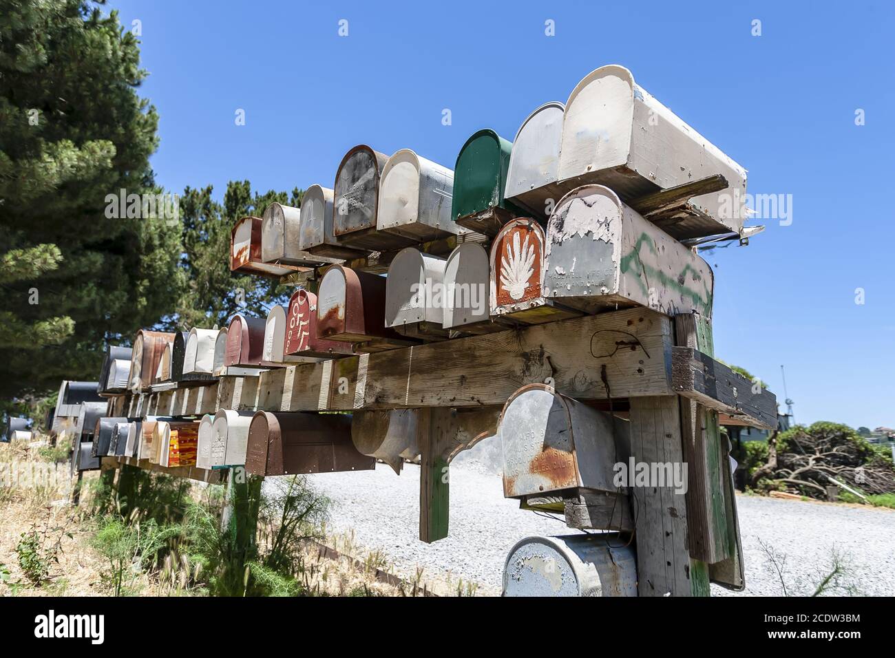 Old mailboxes hi-res stock photography and images - Alamy