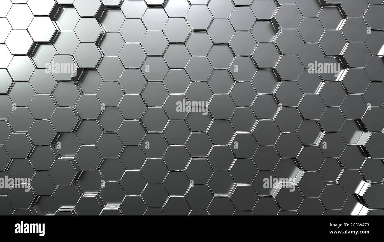 Honeycomb Background Grey