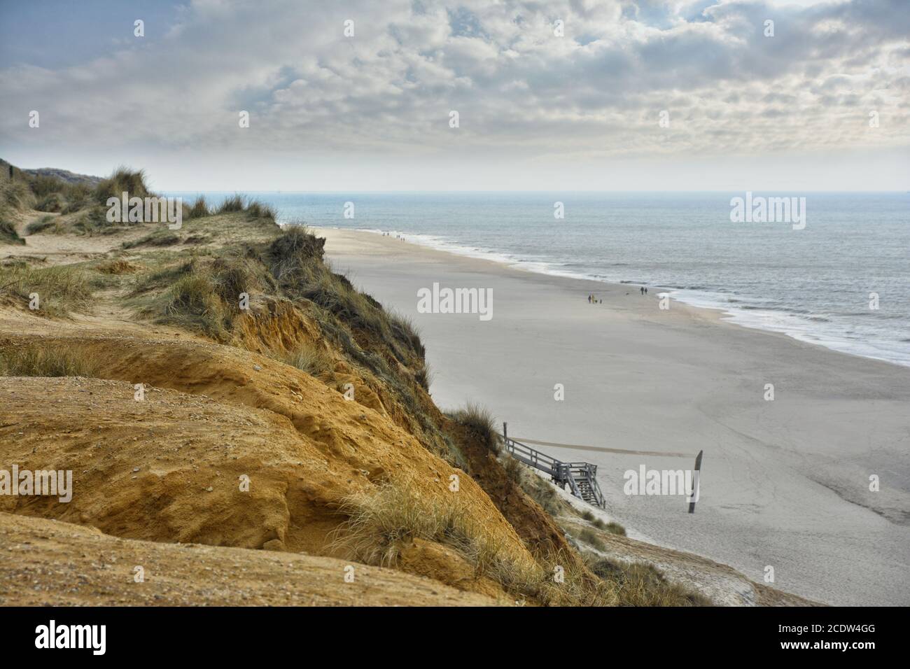 Sylt beach at the red cliff Stock Photo - Alamy