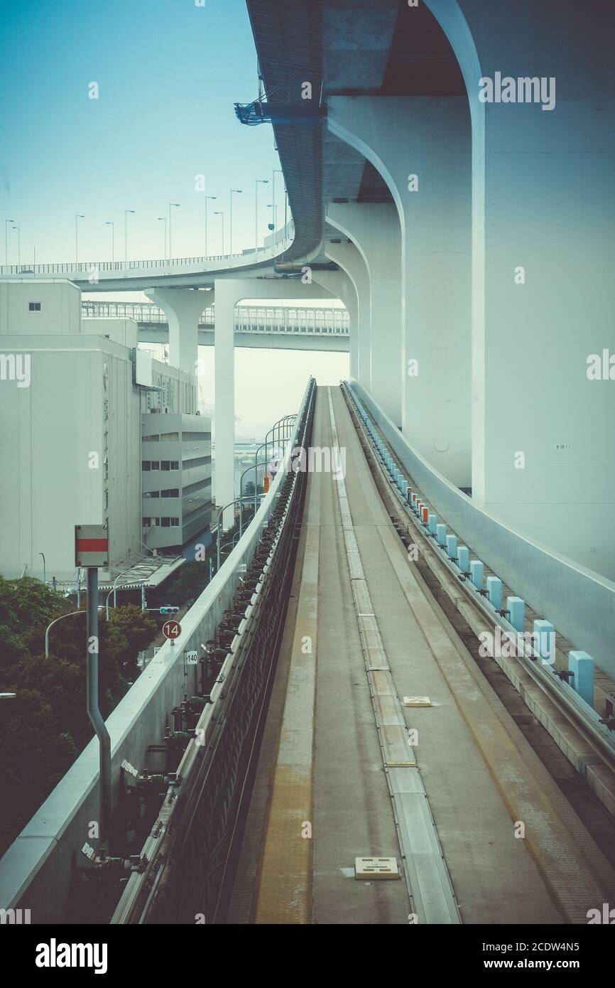 Japanese railway bridge tokyo hi-res stock photography and images - Alamy