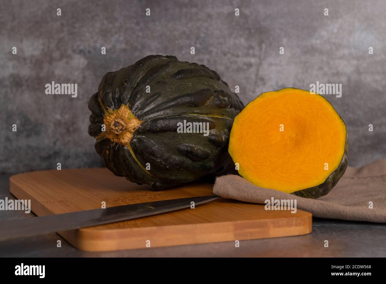 Typical pumpkin from Peru, also called as: Zapallo Loche or Lambayeque ...