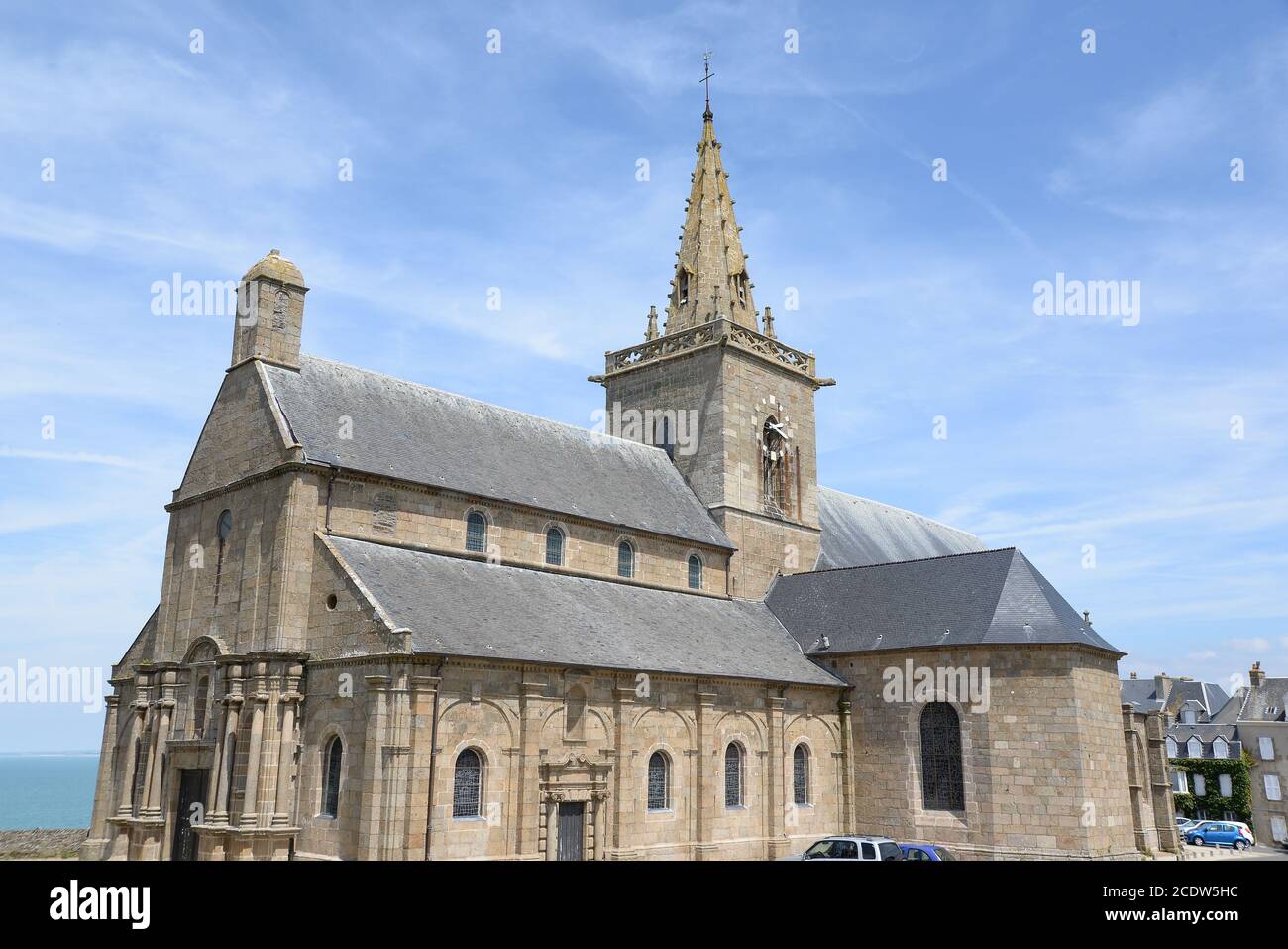 Church in Granville, Normandy Stock Photo - Alamy