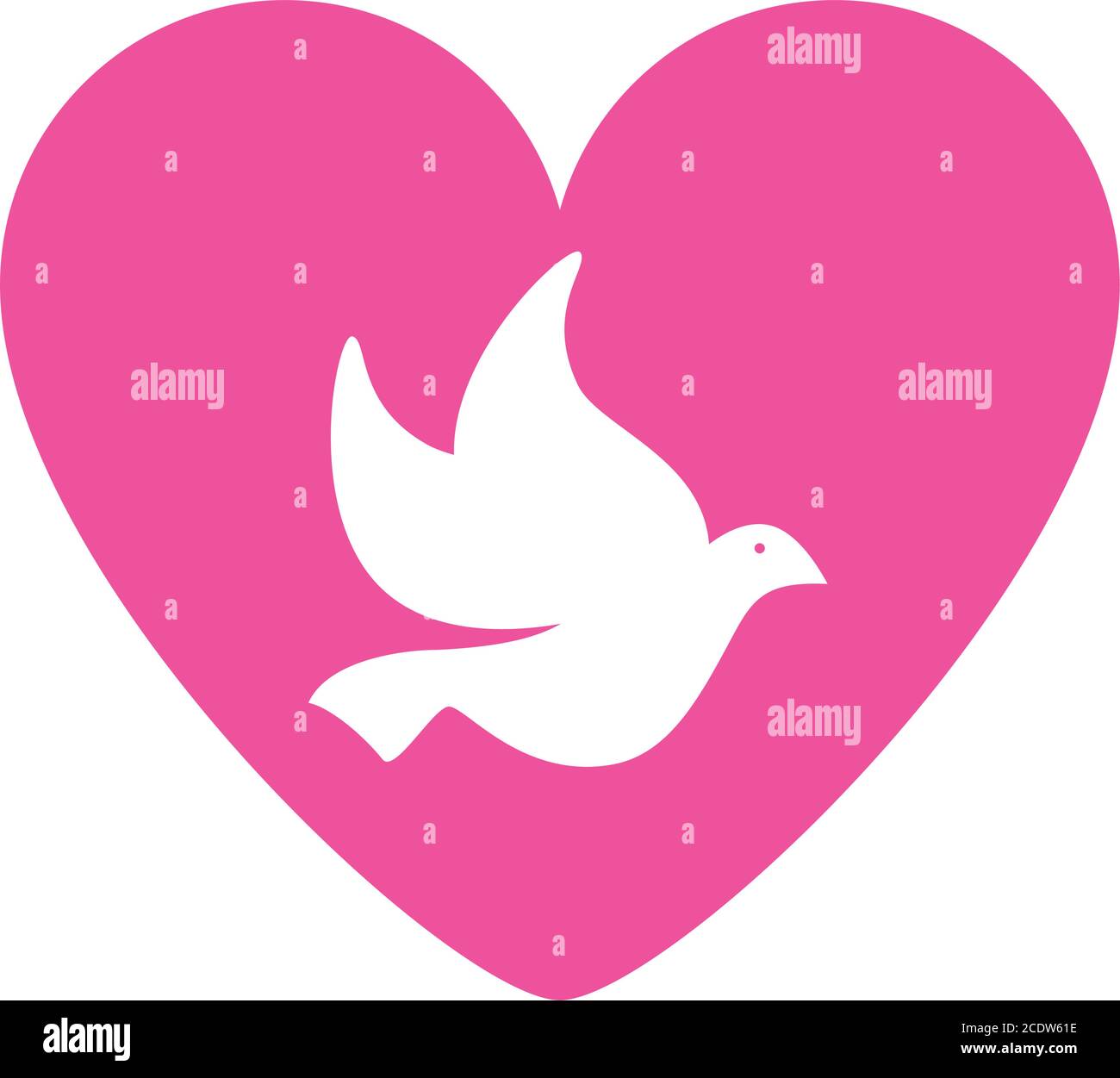 Pink dove Stock Vector Images - Alamy