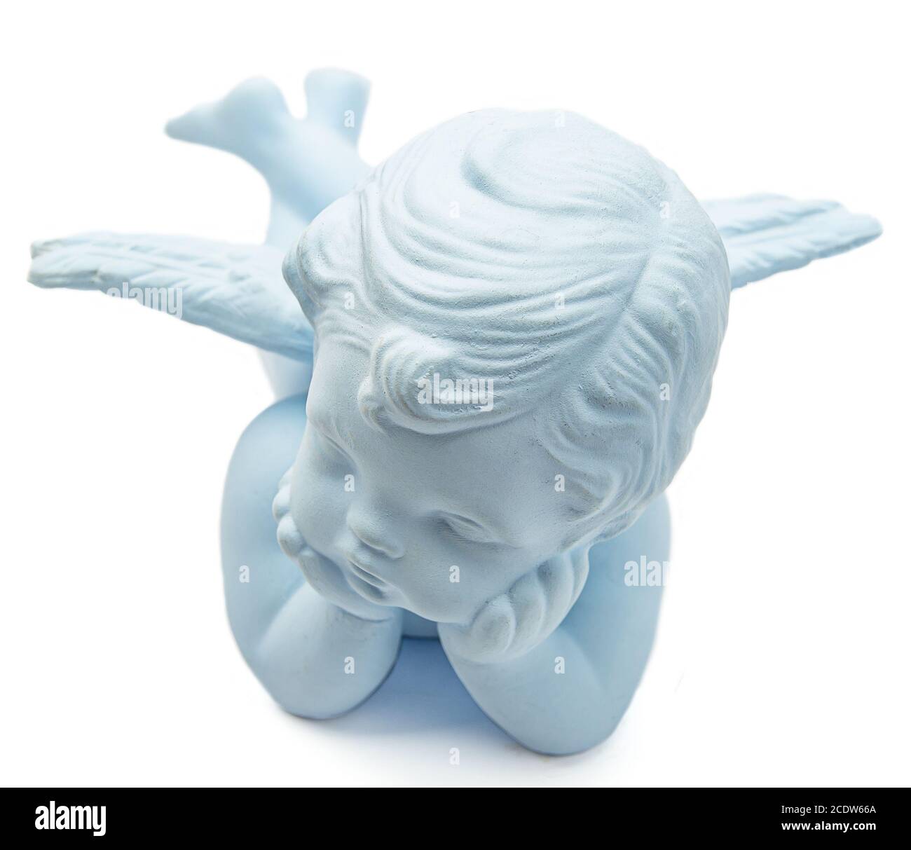 Blue baby angel statue Stock Photo - Alamy