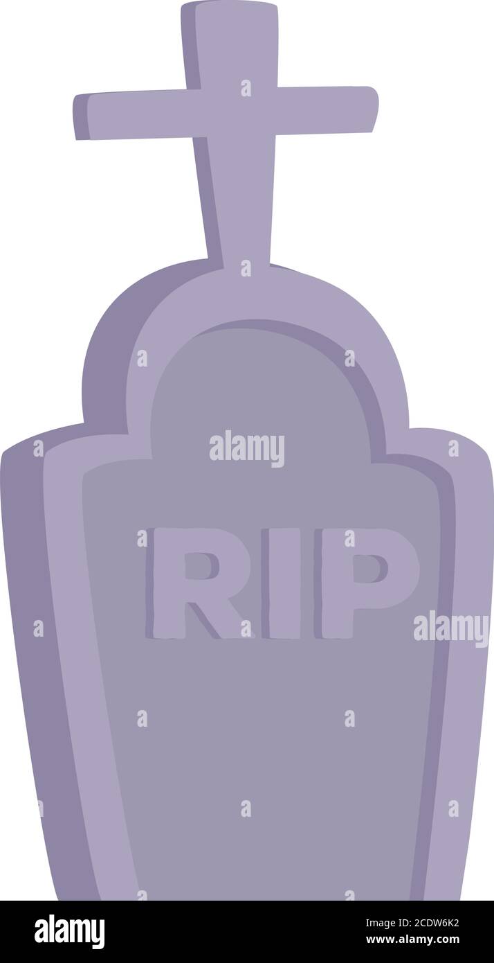 rip grave with cross design, death tomb cementary and scary theme ...