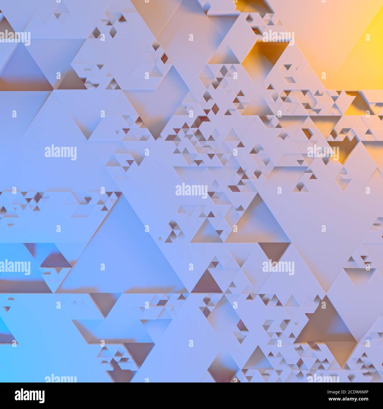 Abstract Irregular Futuristic architectural pattern, triangles 3d ...