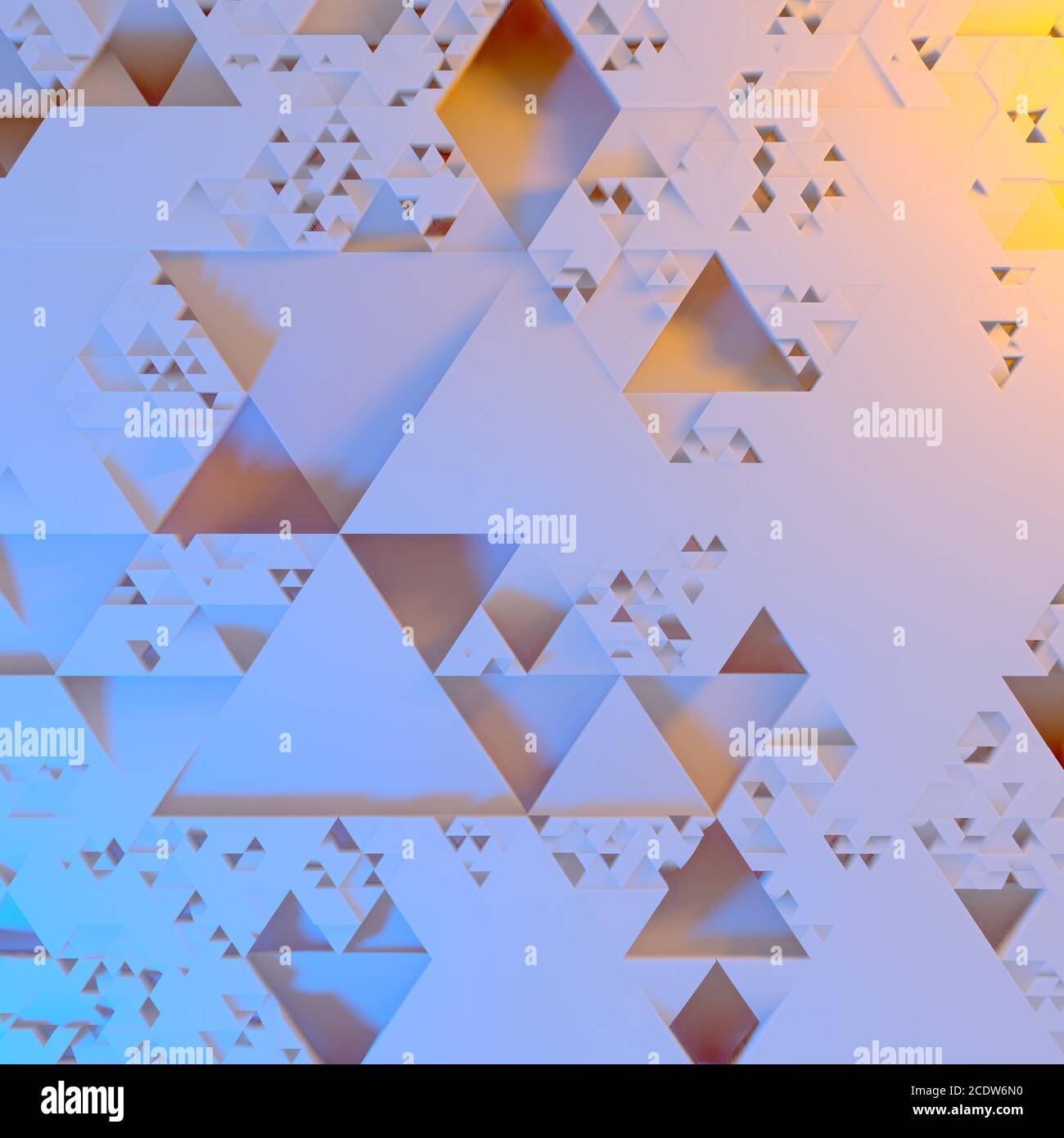 Abstract Irregular Futuristic architectural pattern, triangles 3d ...