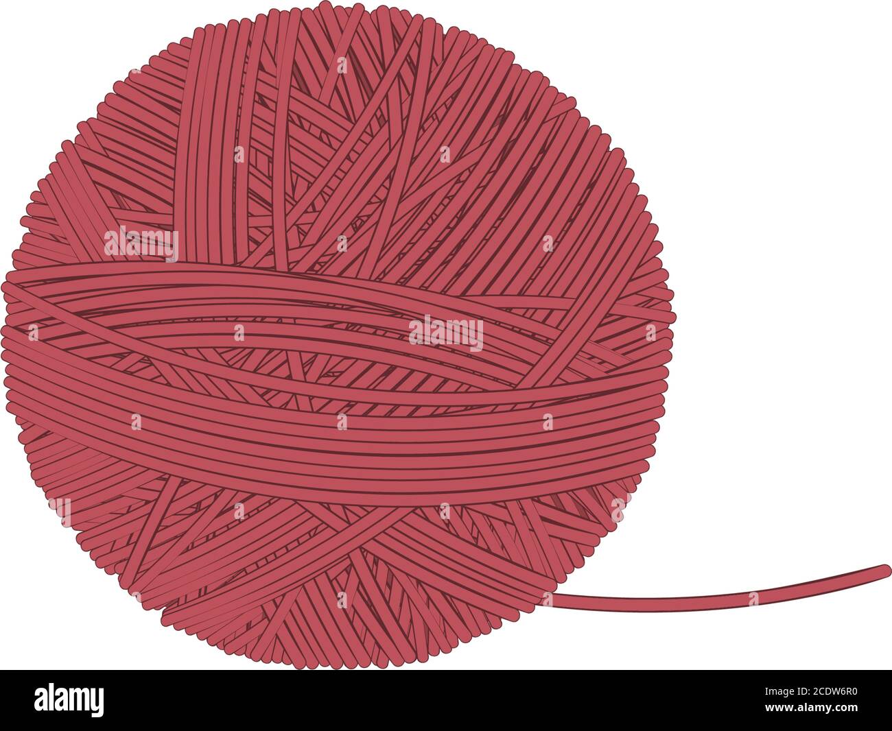 ball of thread isolated illustration on a white background in cartoon ...