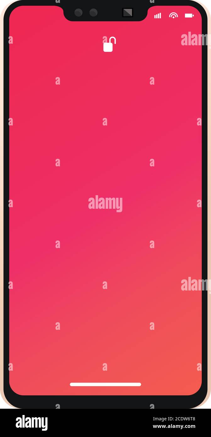 3d smartphone with red wallpaper design, Cellphone mobile digital and ...