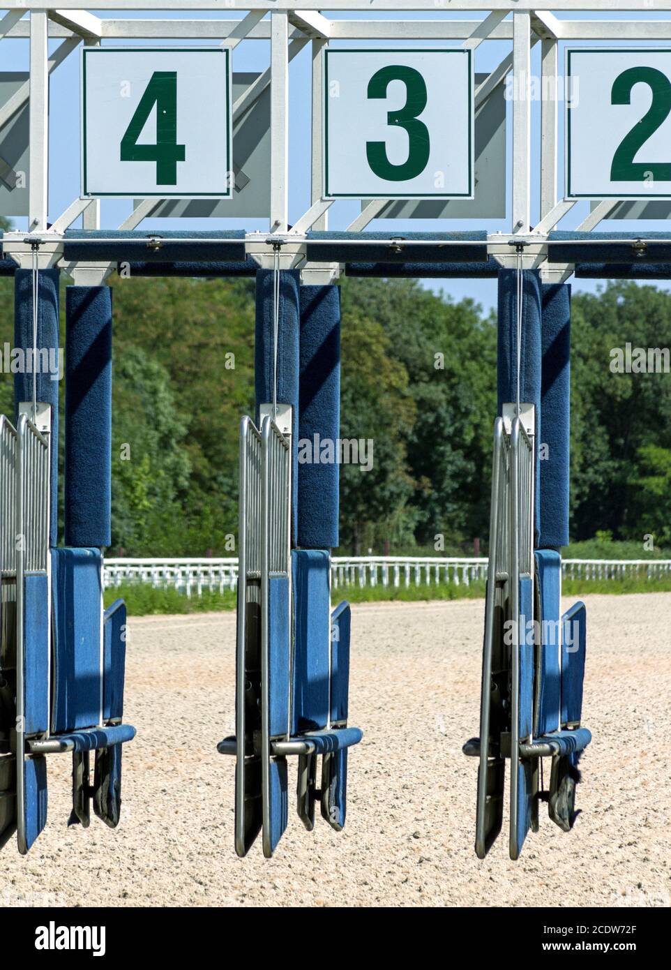 Start gates for horse races Stock Photo - Alamy