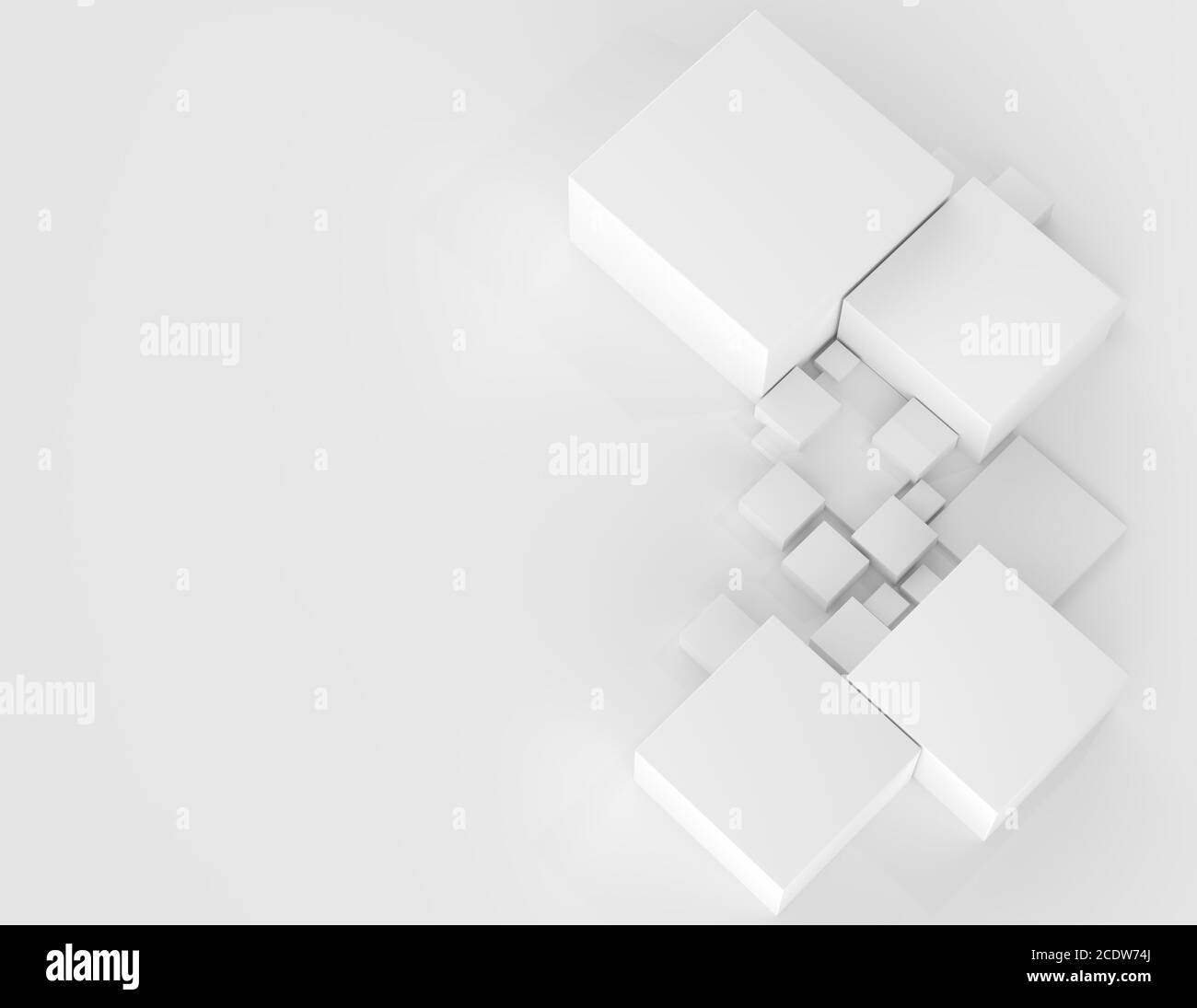 3d paper cube Black and White Stock Photos & Images - Alamy