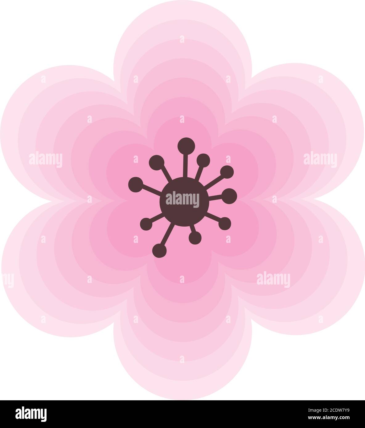 pink flower icon vector design Stock Vector Image & Art - Alamy