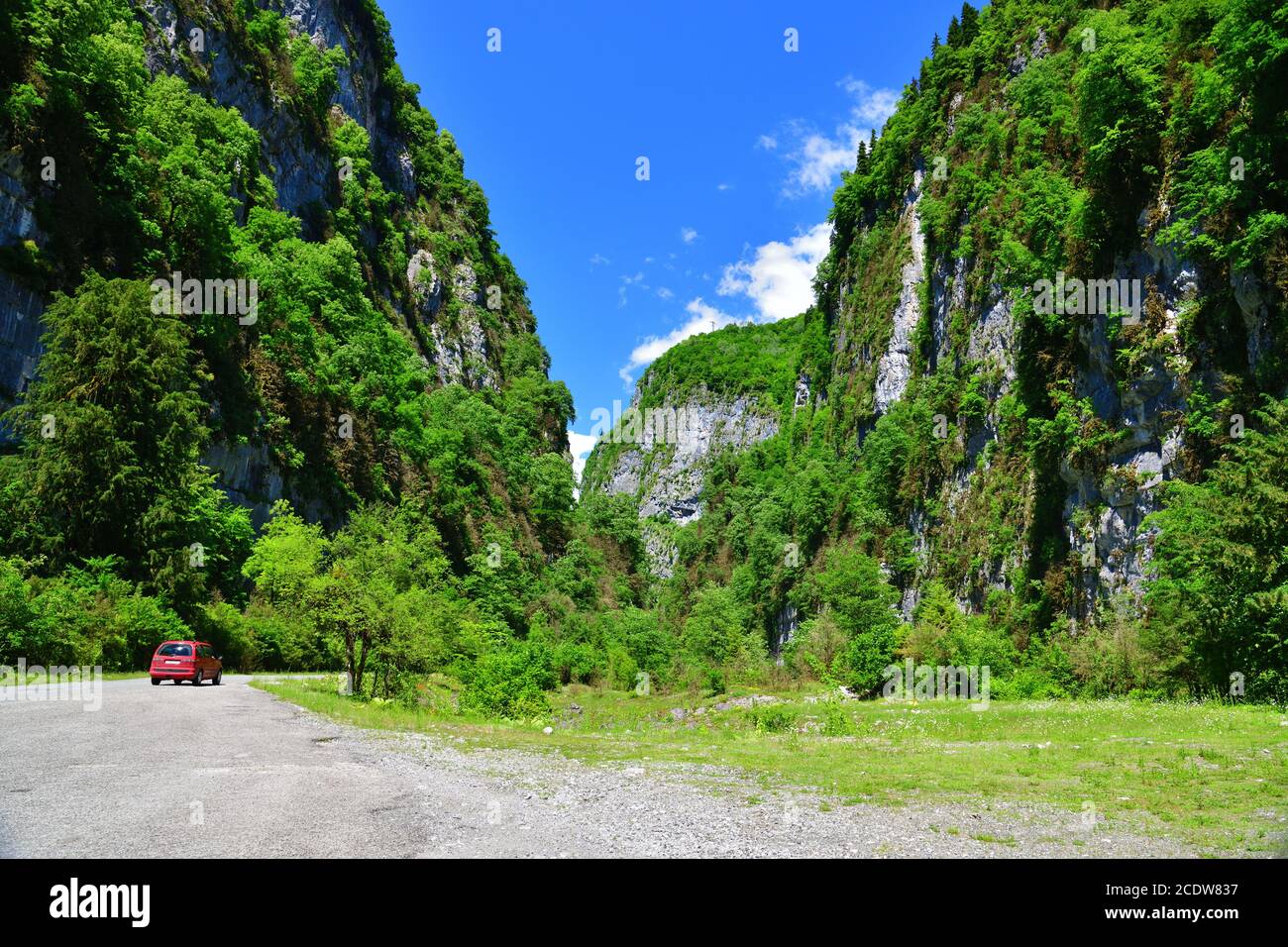 mountain gorge in an Abkhazia in summer Stock Photo - Alamy