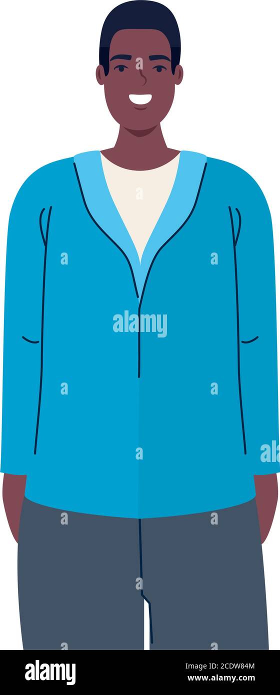 Isolated black man cartoon vector design Stock Vector Image & Art - Alamy