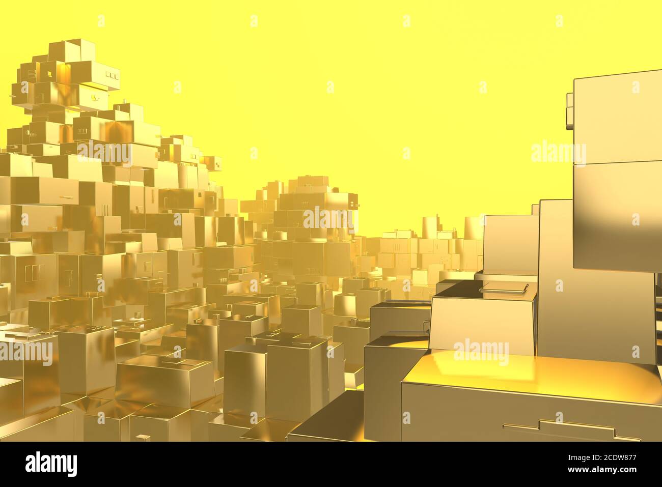 Abstract 3d city model hi-res stock photography and images - Alamy