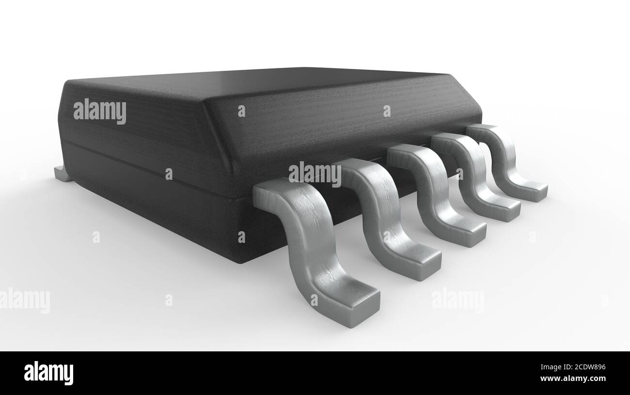 Electrionic Circuit Chip Package SSOP 3d illustration Stock Photo - Alamy