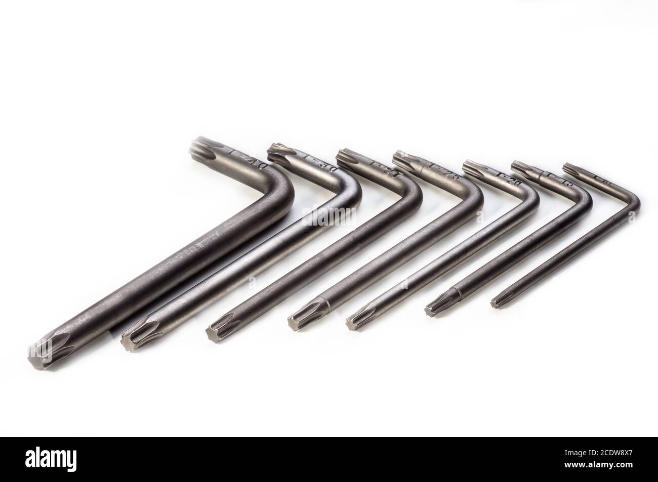 Wrench set on white background Stock Photo - Alamy
